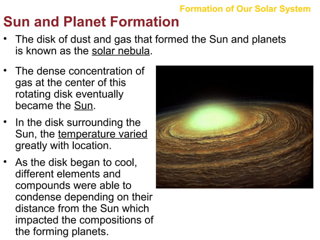 Solar System Formation/Sun/Comets/Meteors | PPT