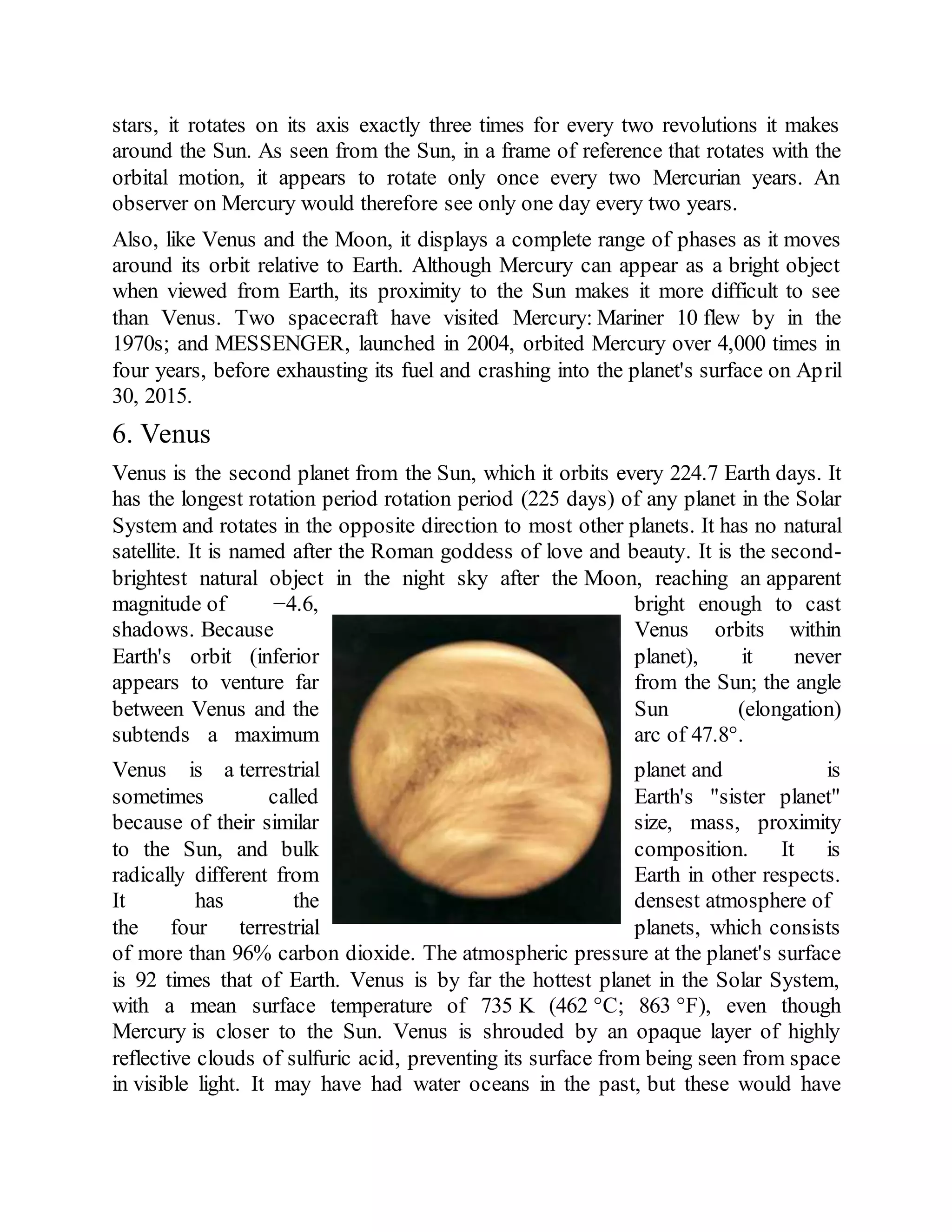 Solar System Assignment | DOCX