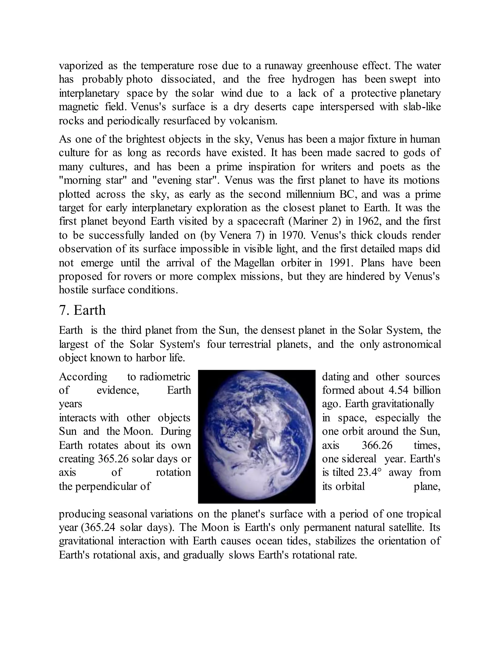Solar System Assignment | DOCX