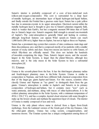 Solar System Assignment | DOCX