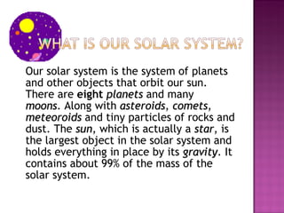 Introduction to the Solar System | PPT