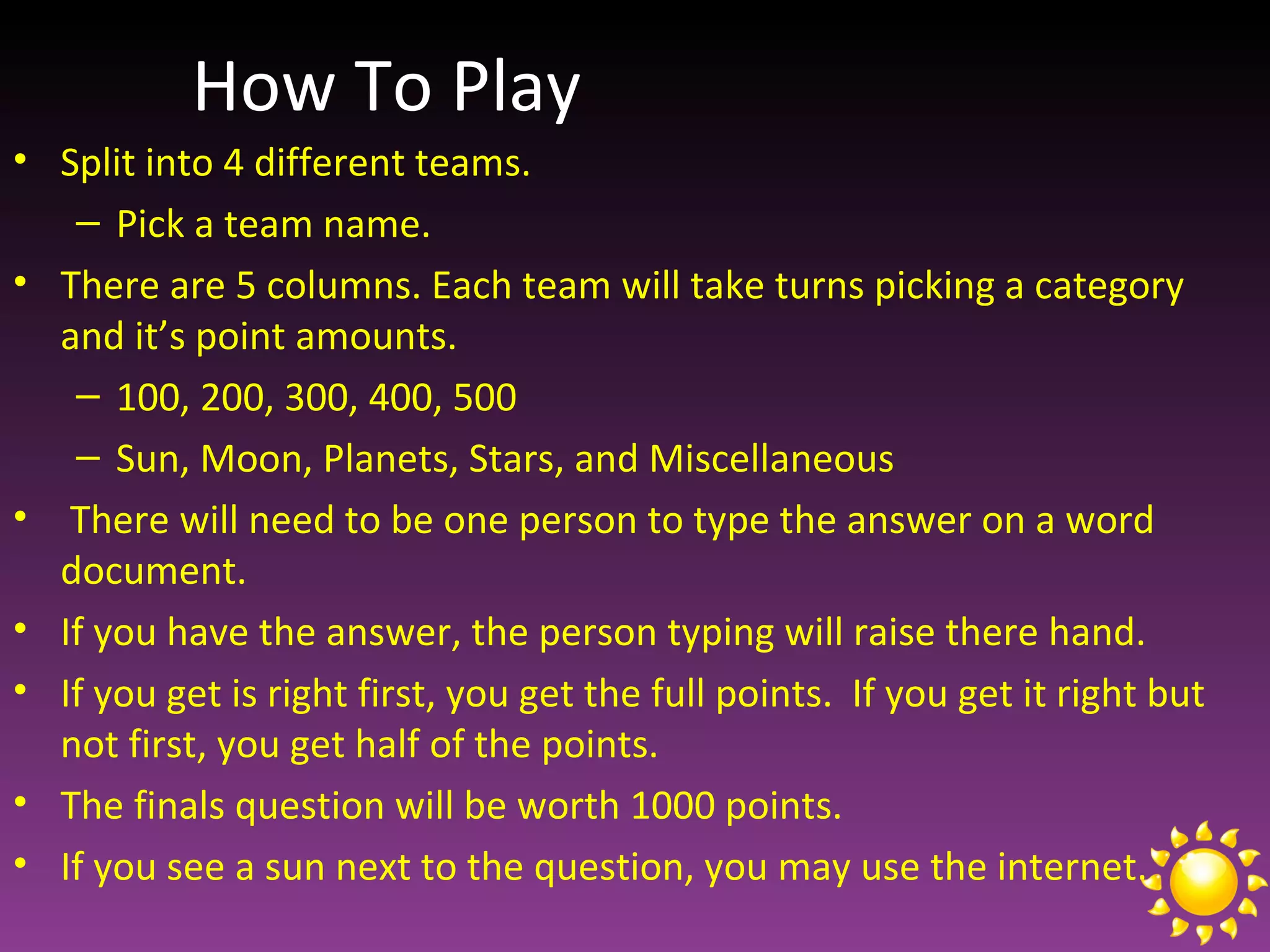 Solar system jeopardy | PPT