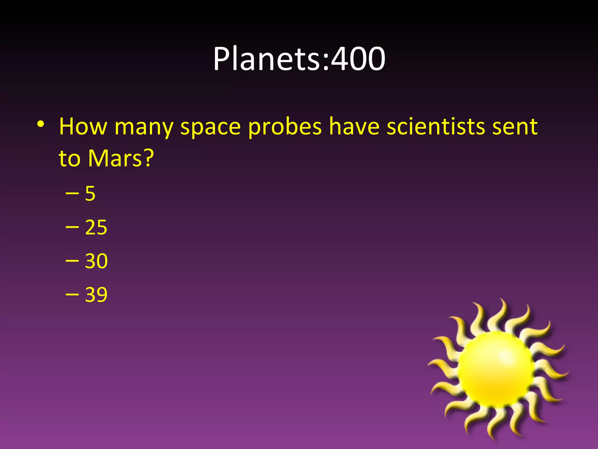 Solar system jeopardy | PPT