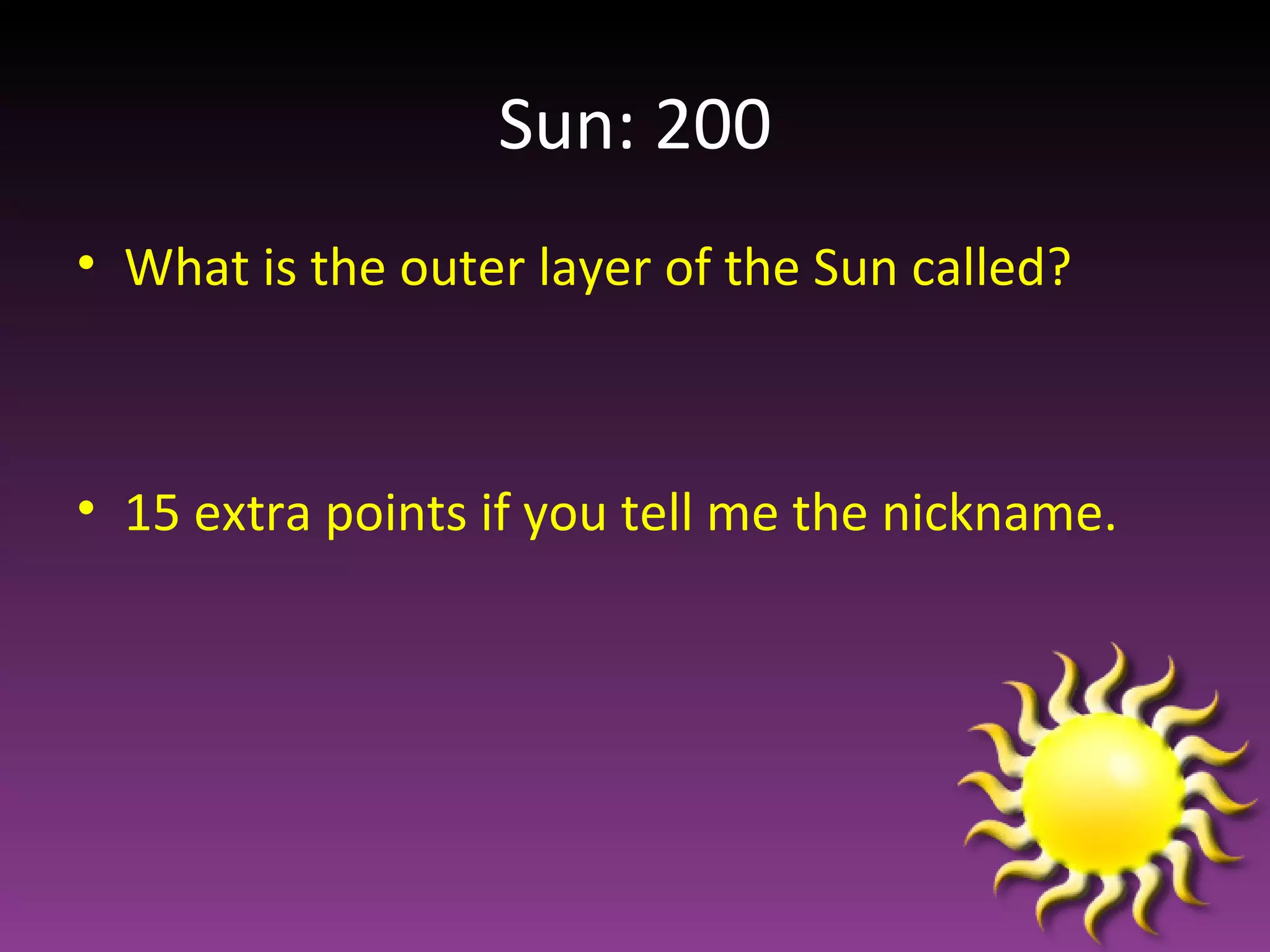 Solar system jeopardy | PPT