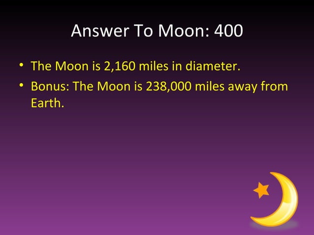 Solar system jeopardy | PPT