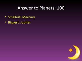 Solar system jeopardy | PPT
