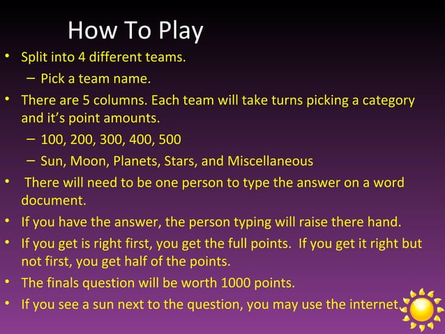 Solar system jeopardy | PPT