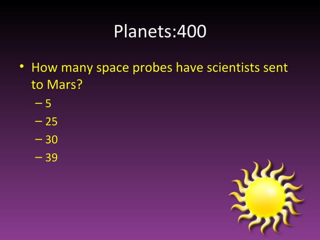 Solar system jeopardy | PPT