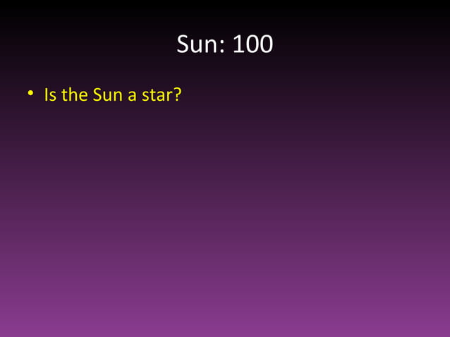 Solar system jeopardy | PPT