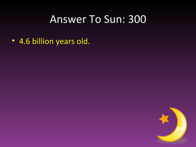 Solar system jeopardy | PPT