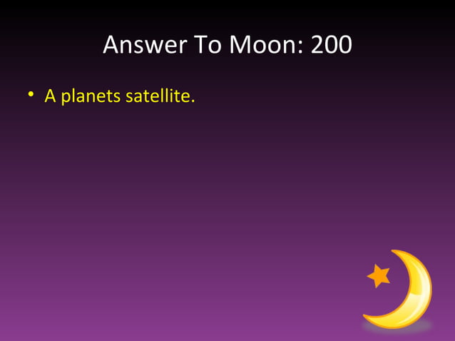Solar system jeopardy | PPT