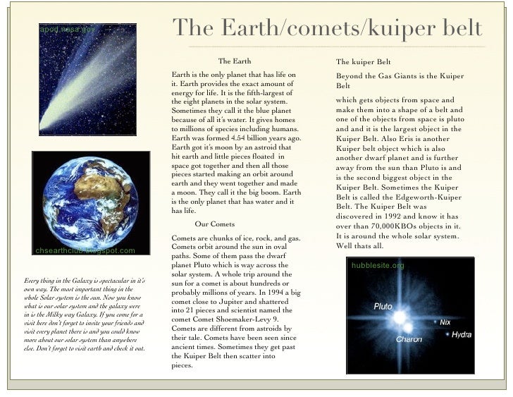 Planet Earth Brochure