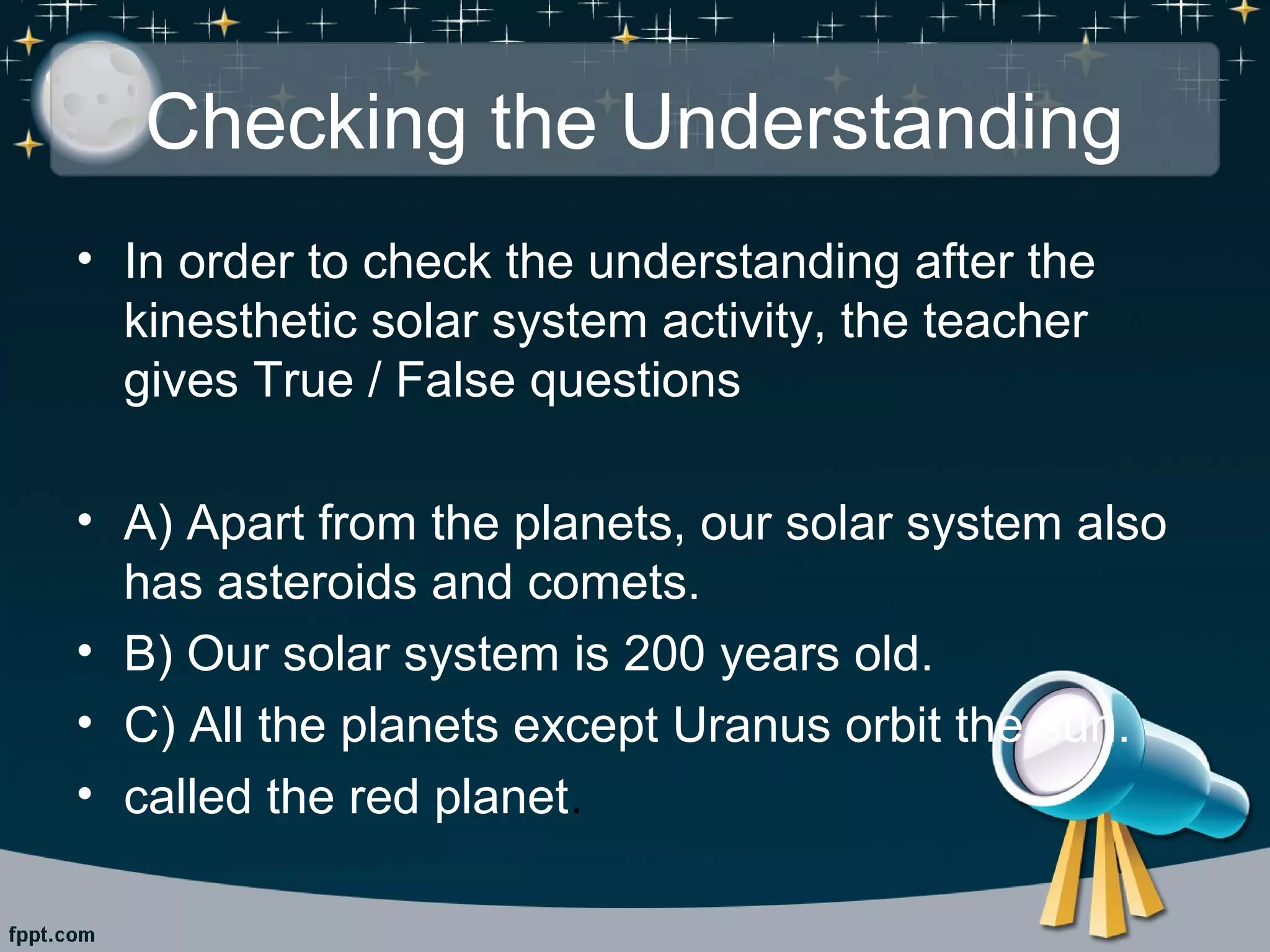 Solar System Lesson Plan | PPT