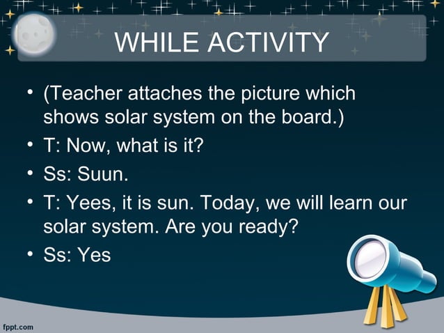 Solar System Lesson Plan Ppt