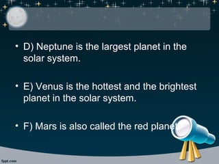 Solar System Lesson Plan | PPT