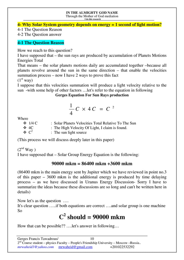 Solar System Motion Principle | PDF