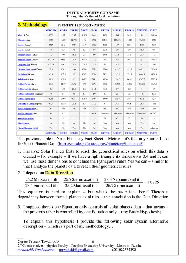 Solar System Motion Principle | PDF