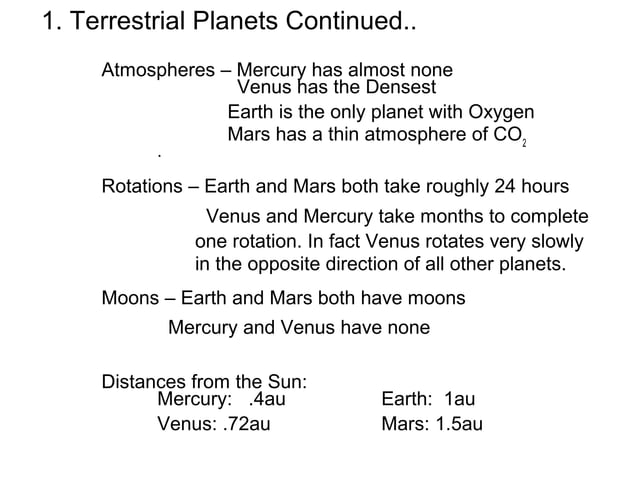 Solar system notes | PPT | Space and Astronomy | Science
