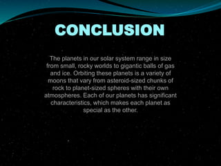 Solar System Conclusion