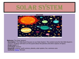 Solar system powerpoint | PPTX | Space and Astronomy | Science