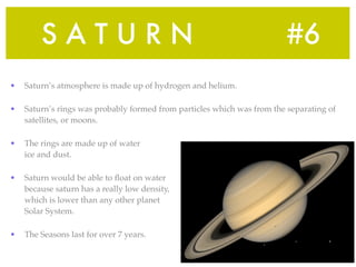 Solar System Powerpoint Webquest Michelle Marin 8B Science | PDF