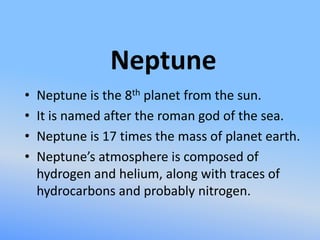 Solar system ppt(helen) | PPTX | Space and Astronomy | Science