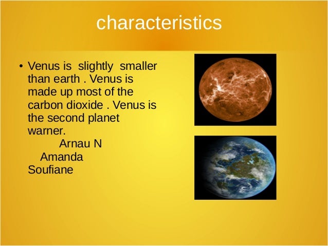 The Planets Venus Physical Features