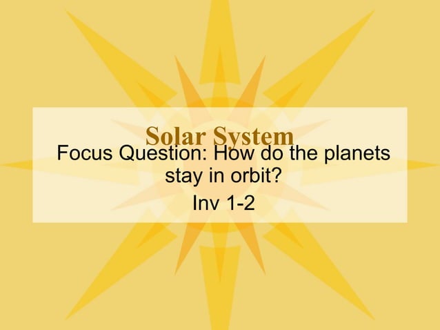 Solar System Gravity | PPT | Geography | Science