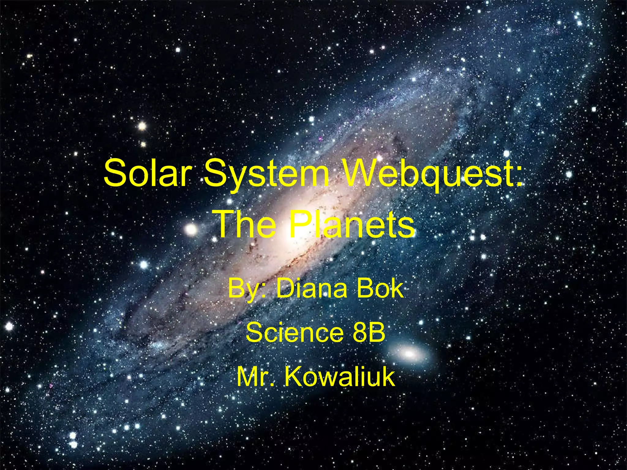 Solar system webquest | PPT