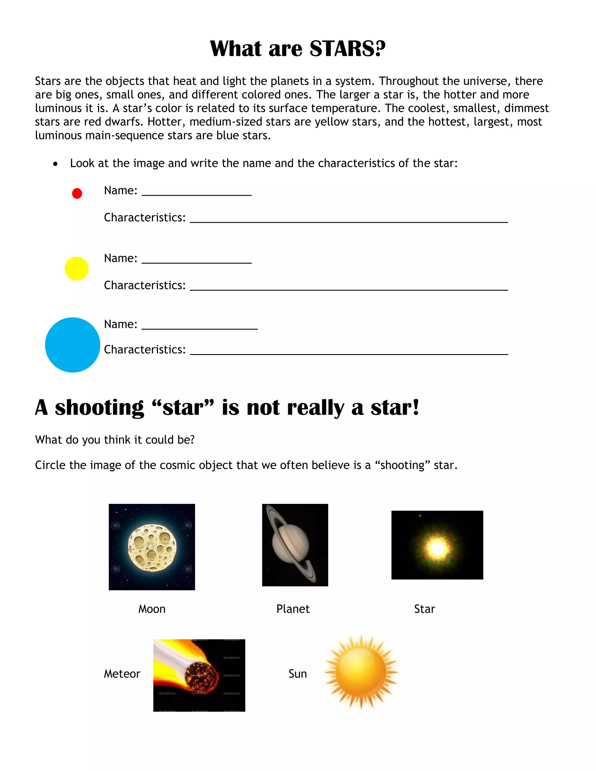 Solar system worksheet | PDF