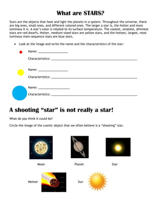 Solar system worksheet | PDF