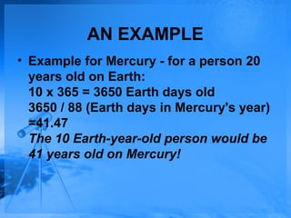 Solar Sytem and Our Ages | PPT