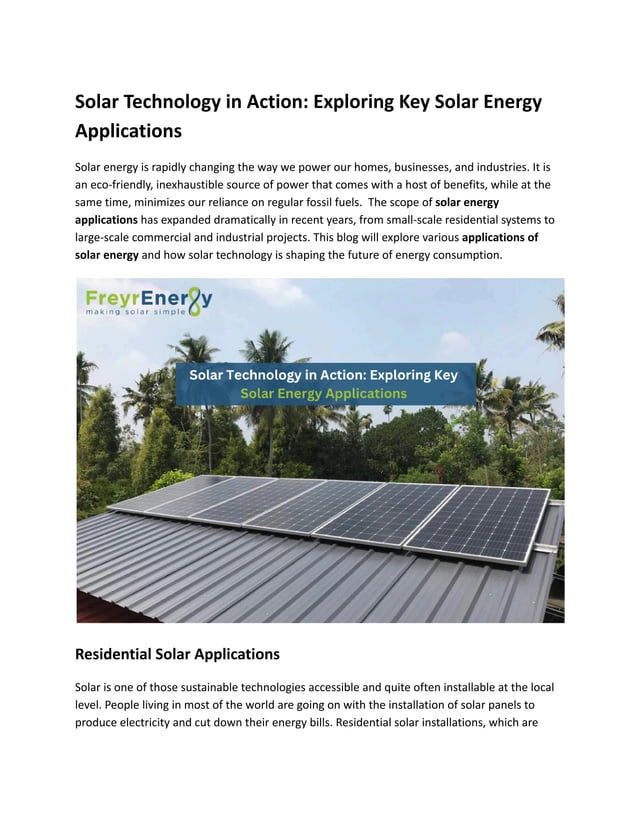 Solar Technology in Action_ Exploring Key Solar Energy Applications.pdf ...