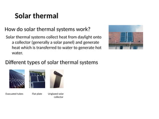 Solar thermal system in solar energy system | PPT