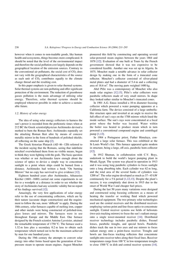 Solar Thermal Collectors Applications | PDF