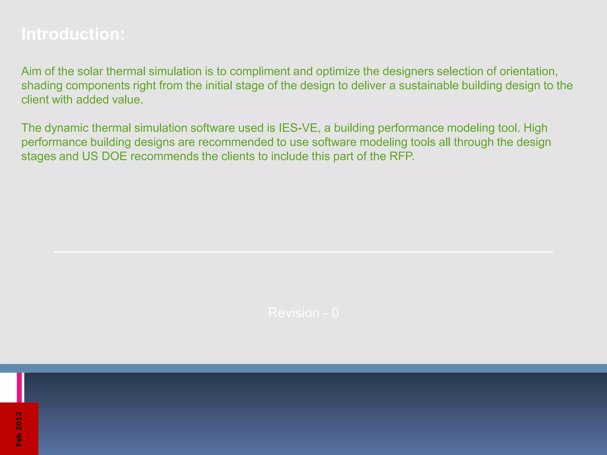 Solar thermal modeling - IES-VE | PPTX