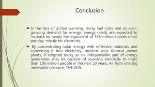 Solar thermal power | PPT