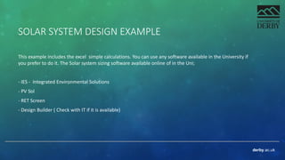 SolarThermal Sizing Example in the prese | PDF