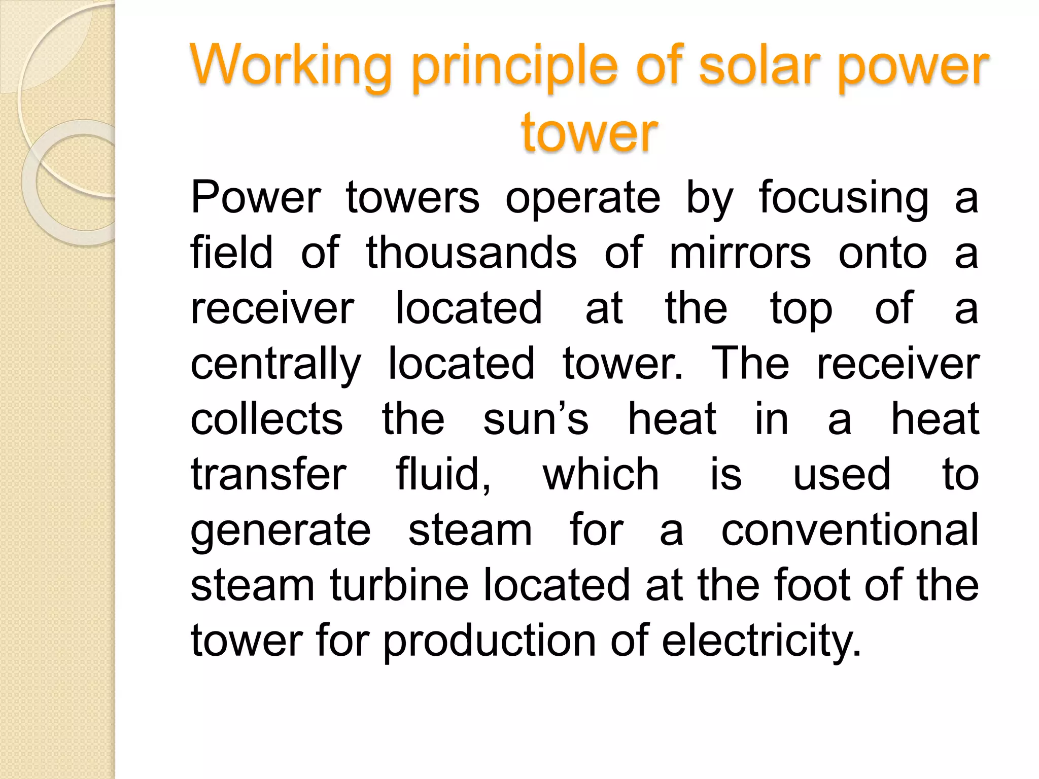 Solar Power Tower | PPTX