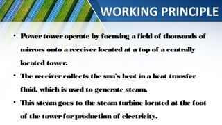 Solar tower || renewable energy source | PPT