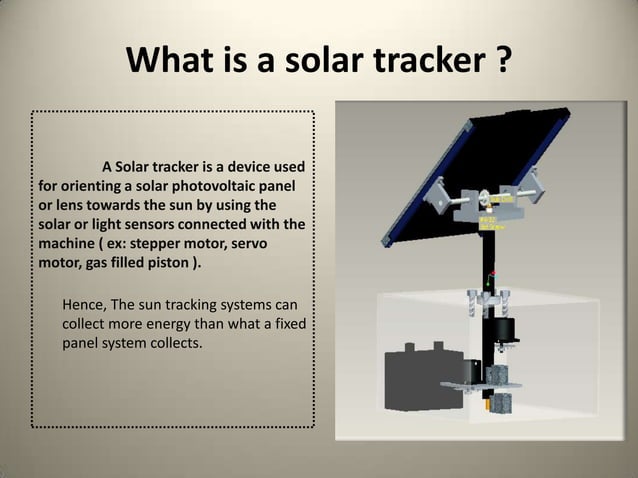Solar tracker | PPTX
