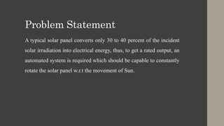 Solar Tracker.pptx | Radio Control | Hobbies & Interests