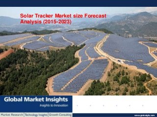 Global solar tracker as a renewable power generation source.