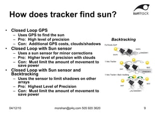 Solar Tracking Controller Atributes | PPT | Technology & Computing