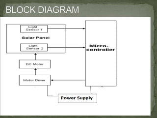 Solar tracker ppt | PPTX