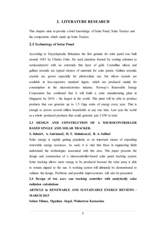 Solar tracker report | DOCX