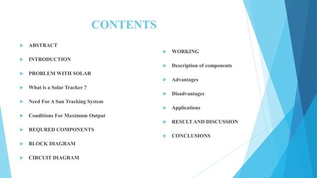 Solar tracker using ldr | PPTX