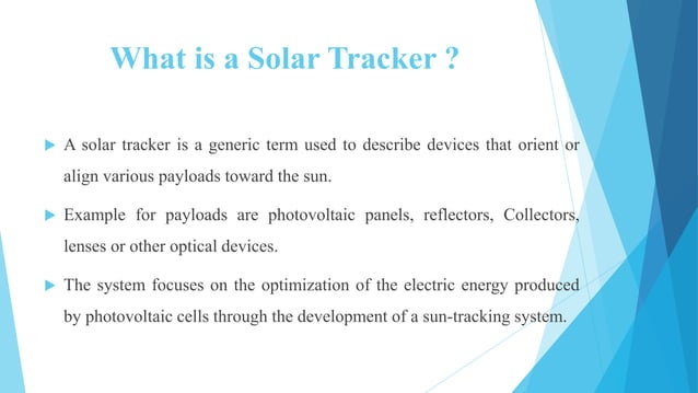 Solar tracker using ldr | PPTX
