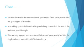Solar tracker using ldr | PPTX