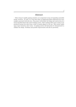Solar tracking system | PDF
